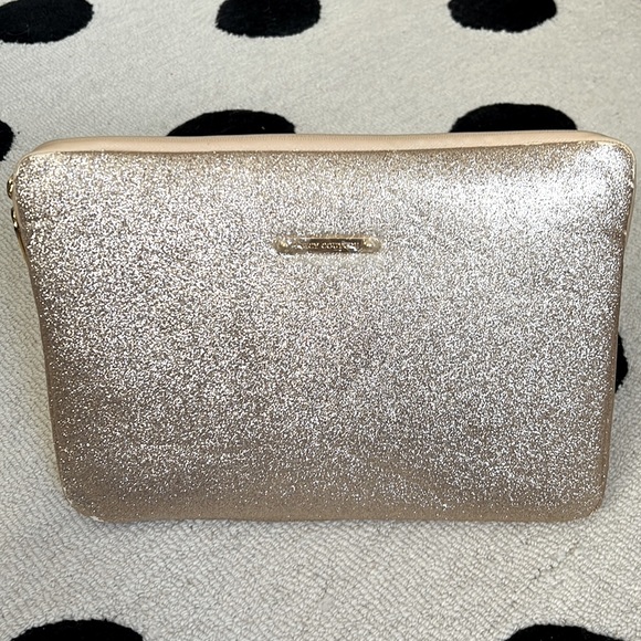 Juicy Couture | Bags | Juicy Couture Gold Glitter Laptop Case | Poshmark